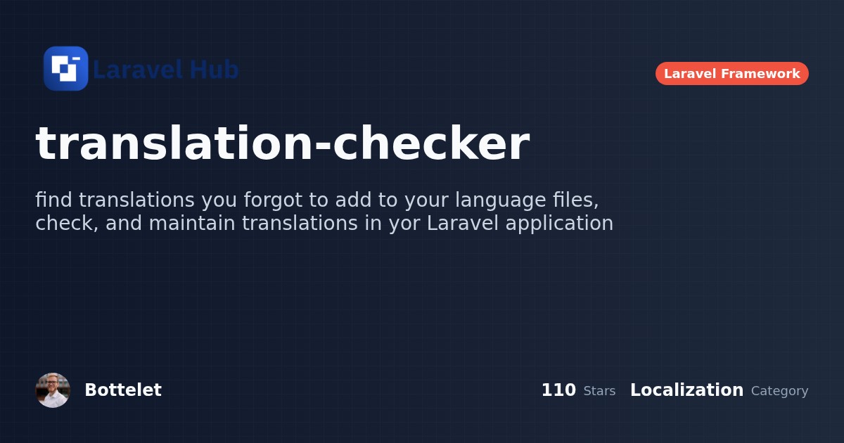 LaravelHub - translation-checker