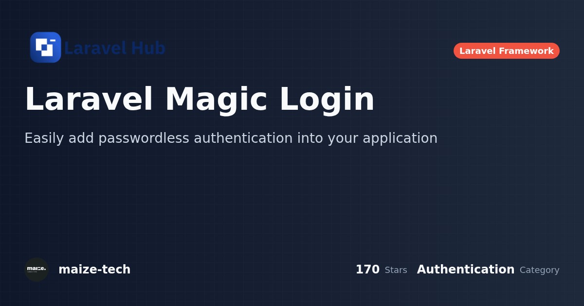 LaravelHub - Laravel Magic Login