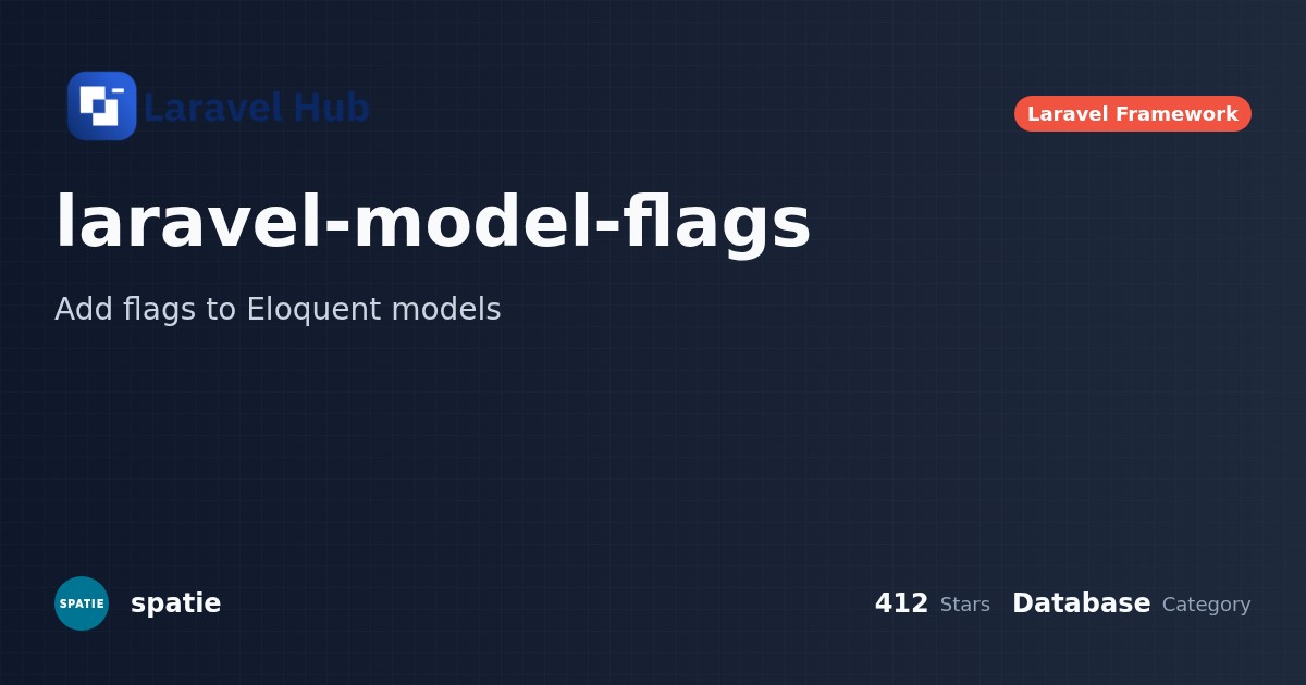 LaravelHub - laravel-model-flags